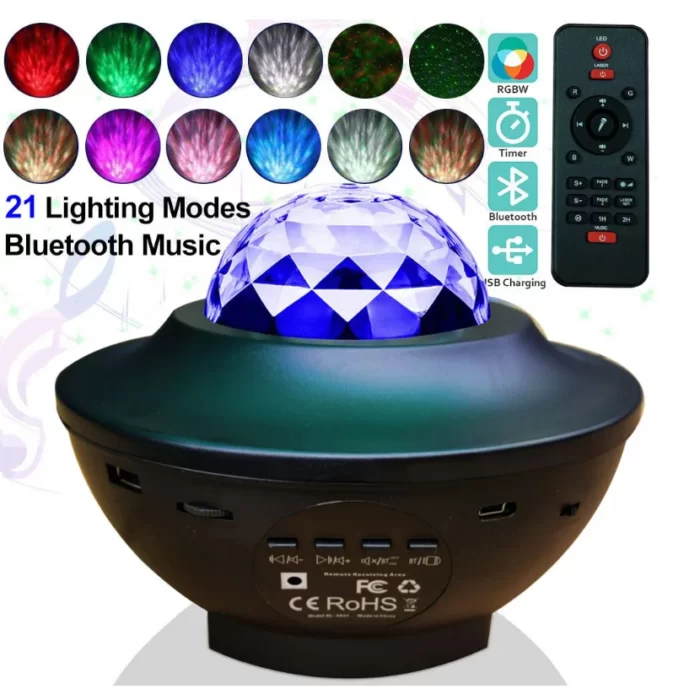 Jainchan - Starry Night, Star Galaxy Projector with Bluetooth